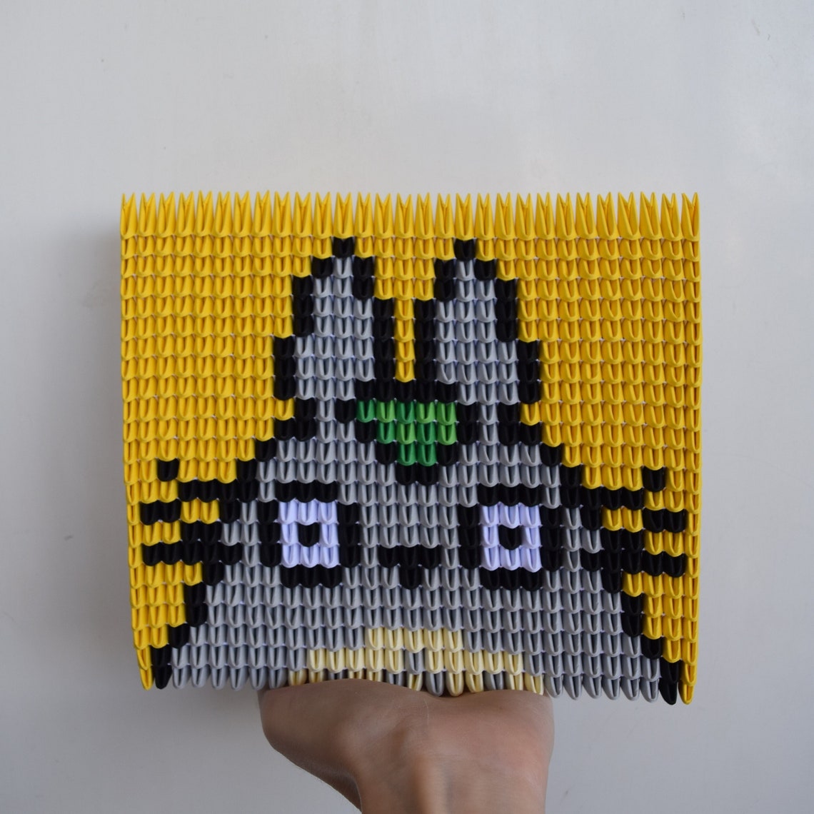 Totoro 3d Origami Pixel Art | My Neighbor Totoro | Anime Gift Idea ...