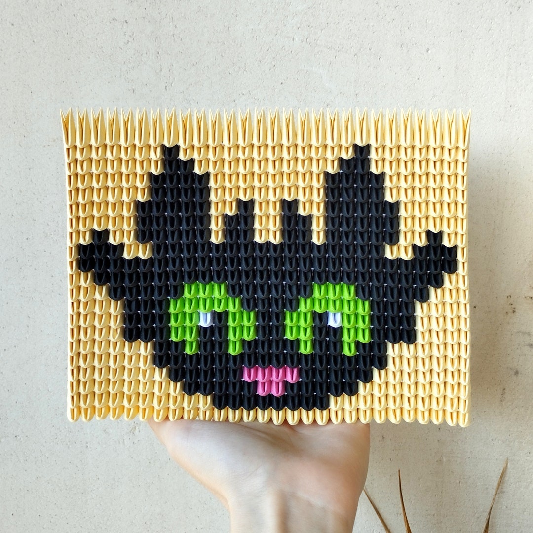 Toothless Dragon 3d Origami Pixel Art Decor | How to Train Your Dragon ...