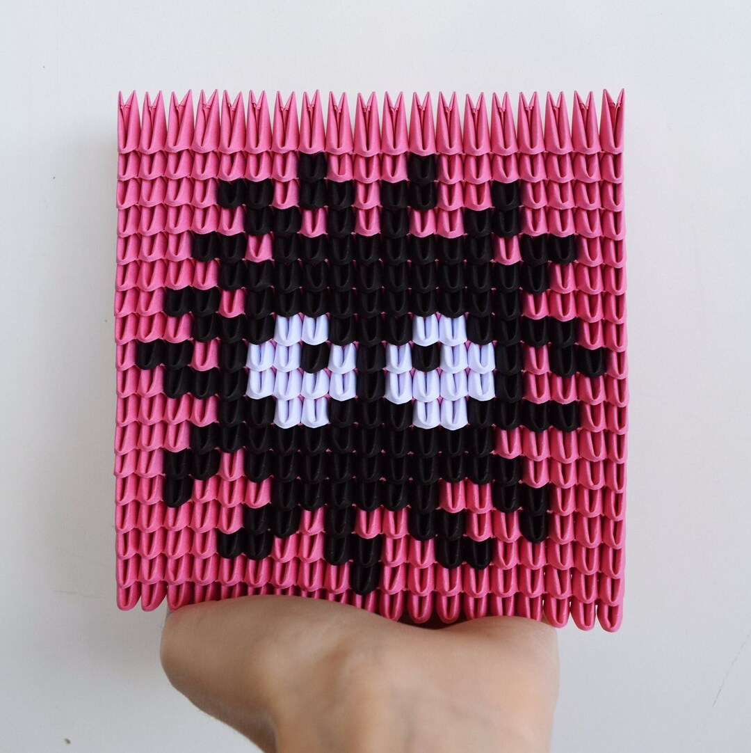 Soot Sprite Spirited Away 3d Origami Pixel Art Studio Ghibli Art Desk ...