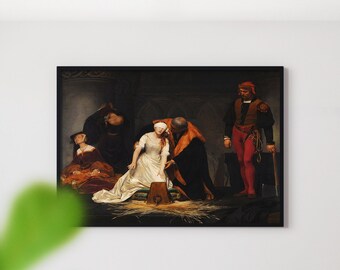 Paul Delaroche: the Execution of Lady Jane Grey. Fine Art - Etsy