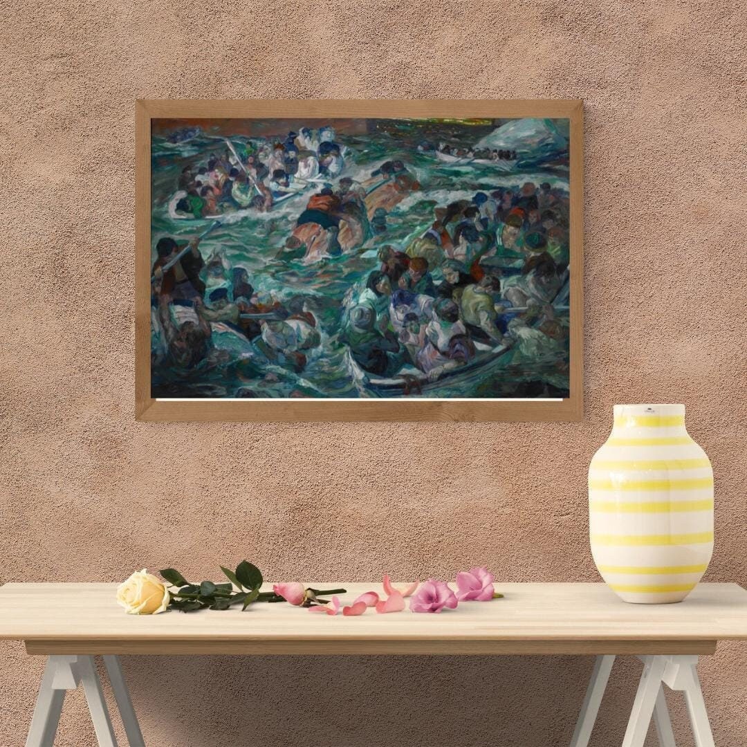 Max Beckmann: Sinking of the Titanic. Giclee Museum Luxury Art Print ...