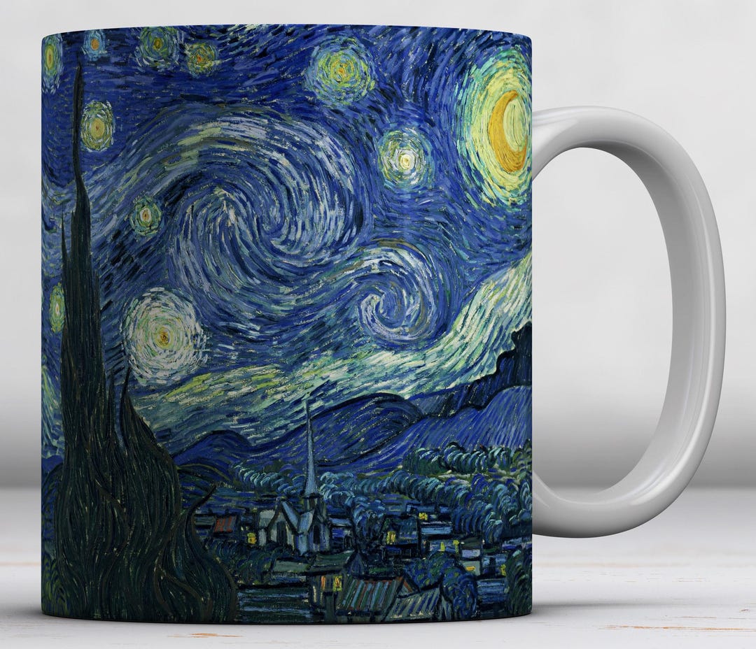 Vincent Van Gogh: Starry Night. Famous Artwork Mug/cup Excellent Gift ...