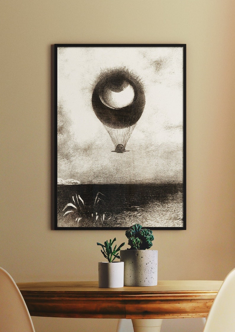 Odilon Redon, the Eye Like a Strange Balloon Mounts Toward Infinity ...