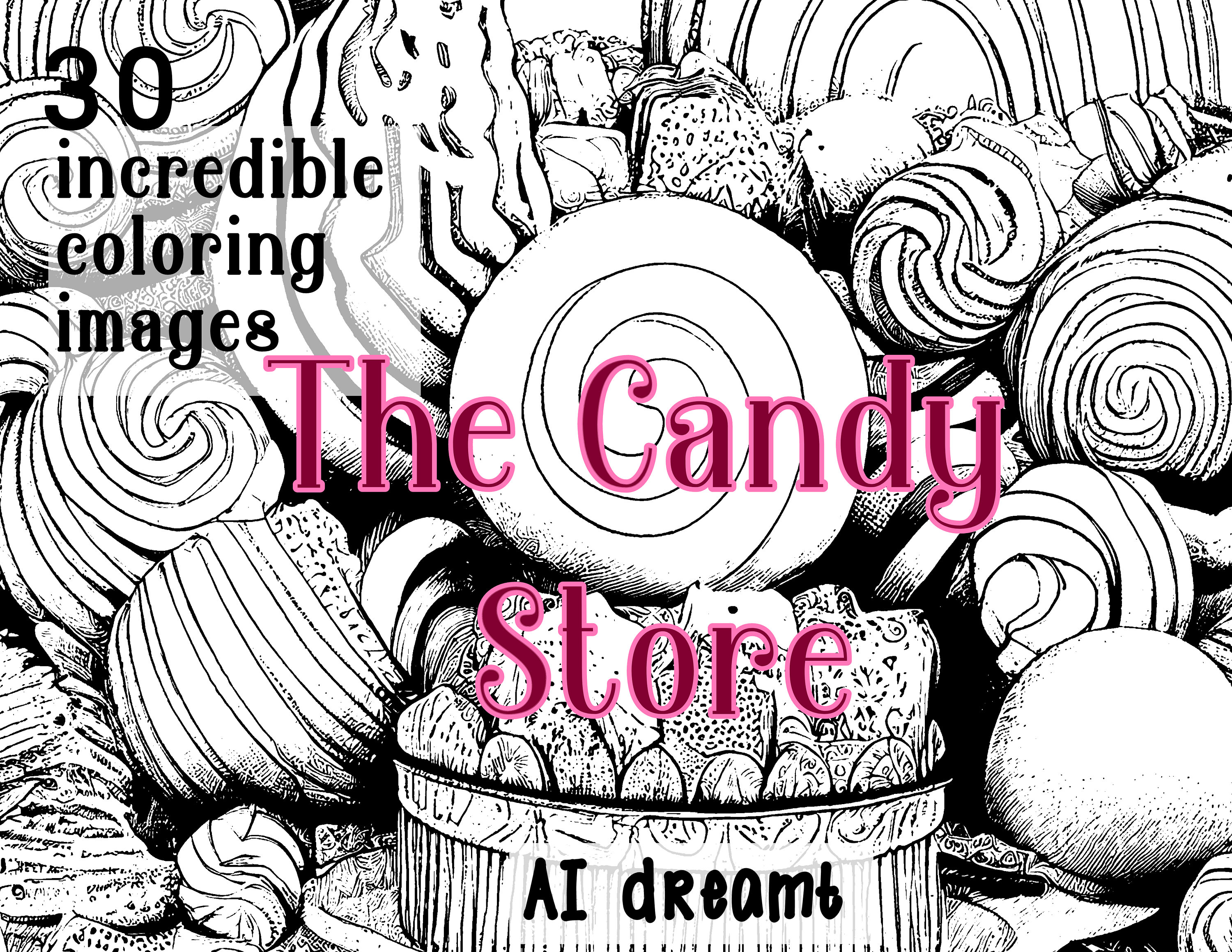 Candy Store Coloring Pages