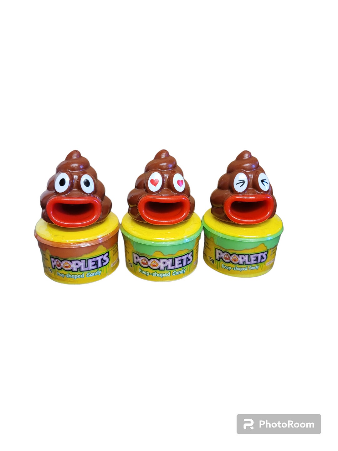 1x Pooplet Poo Emoji Sweets, Assorted Faces, Childrens Novelty Sweet ...