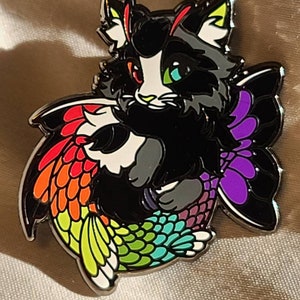 Fursona Pins Bifrost the Koi Cat - Etsy