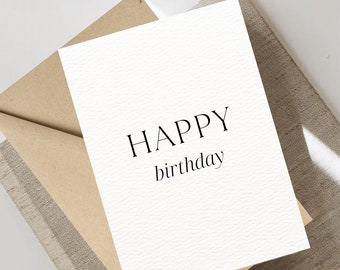 Happy Birthday Printable Digital Notecard , Birthday Note Card - Etsy ...