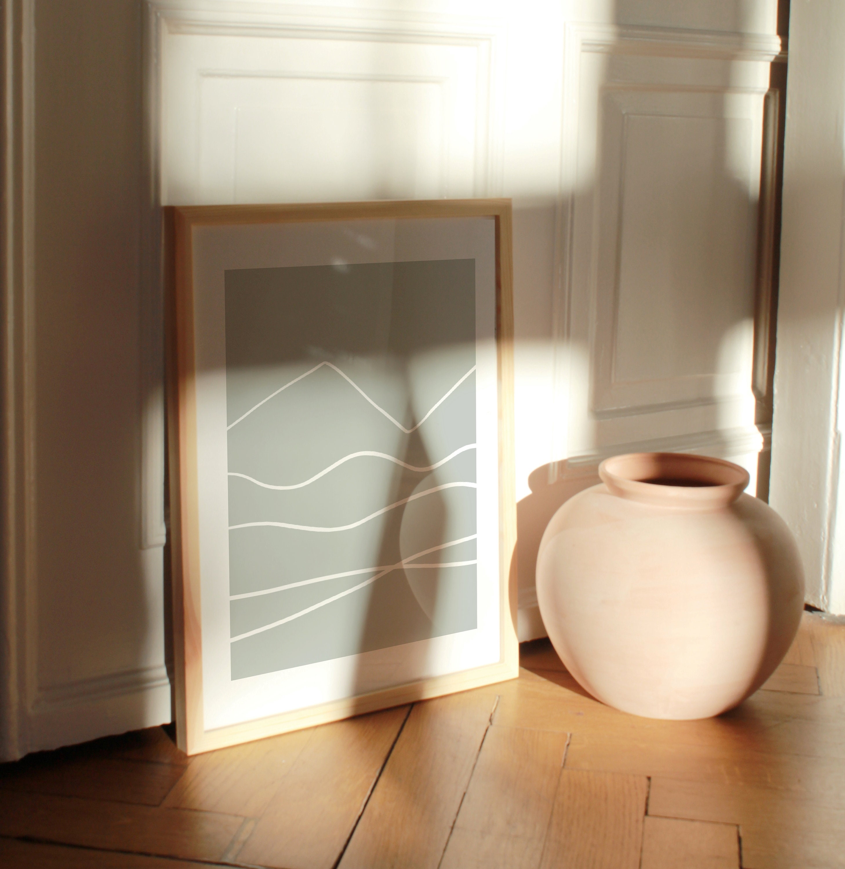 Printable Line Wall Art, Sage Poster, Digital Printable Wall Art, Wall ...