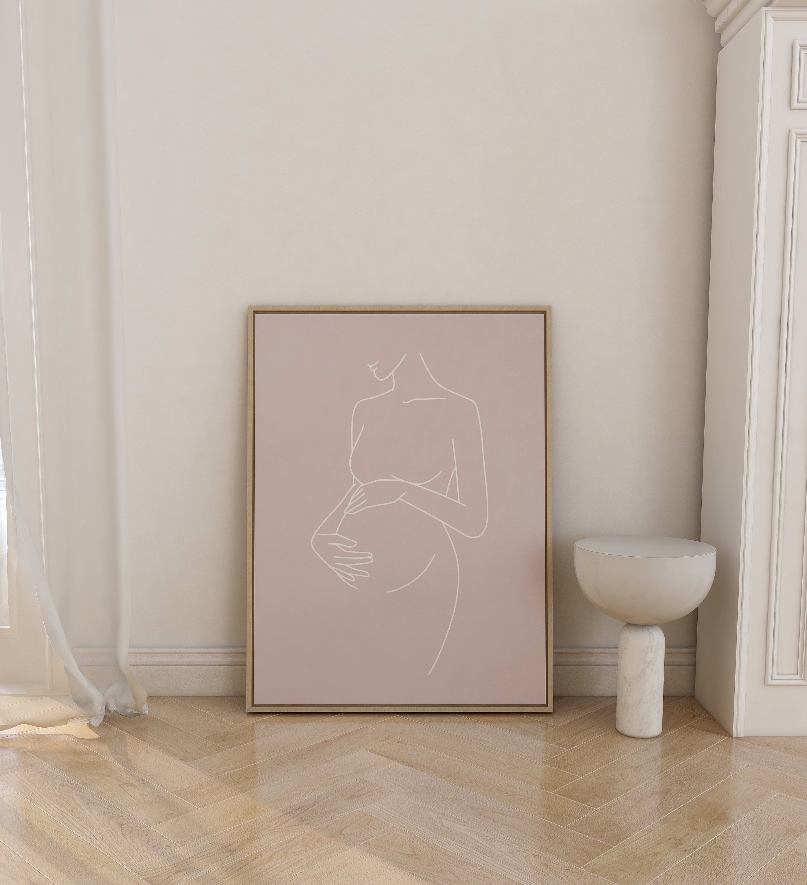 Minimalist Maternity Poster Pregnancy Wall Art Modern Baby - Etsy