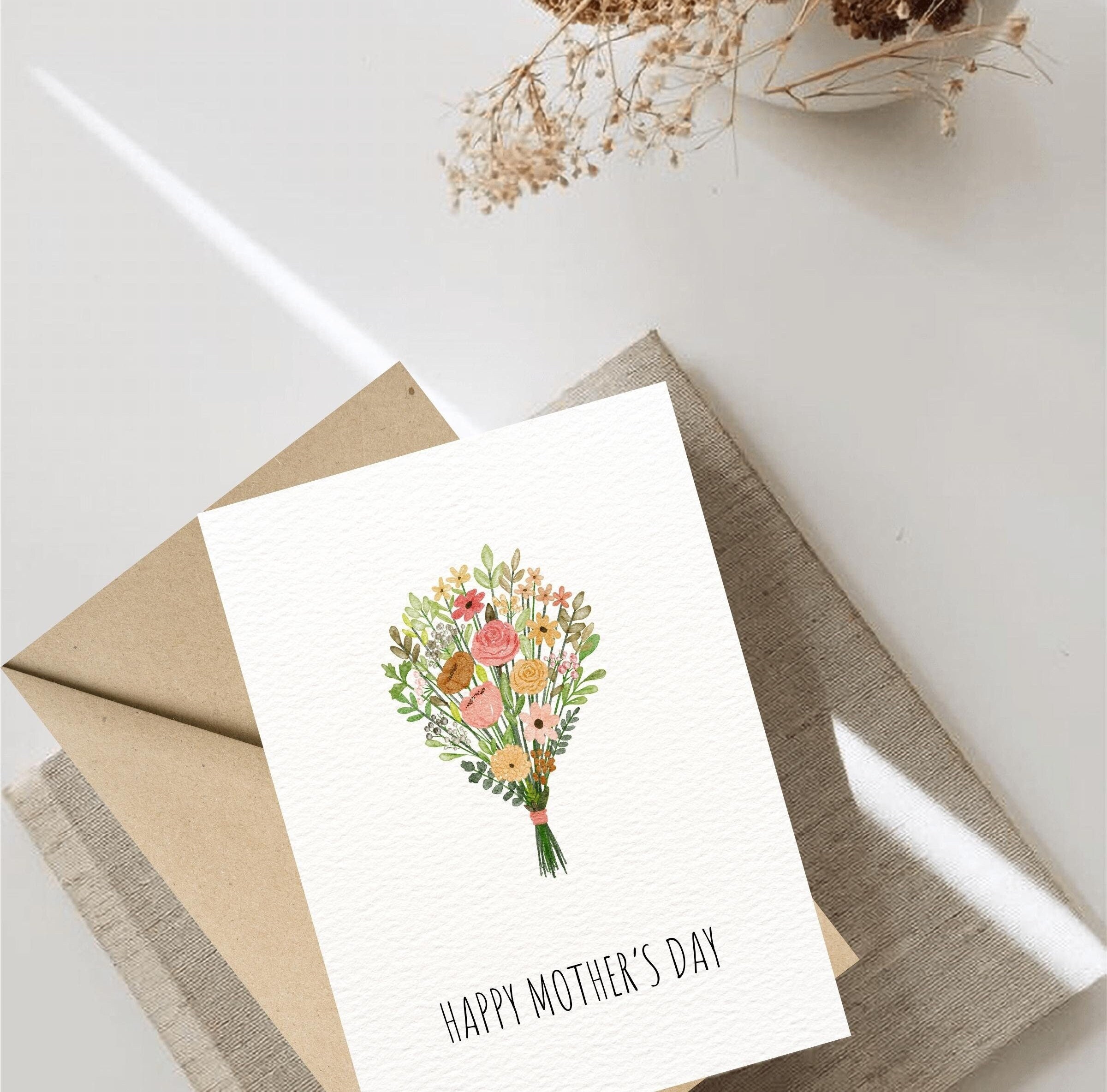 Happy Mother's Day Printable Card, Digital Mothers Day Card, Greeting ...