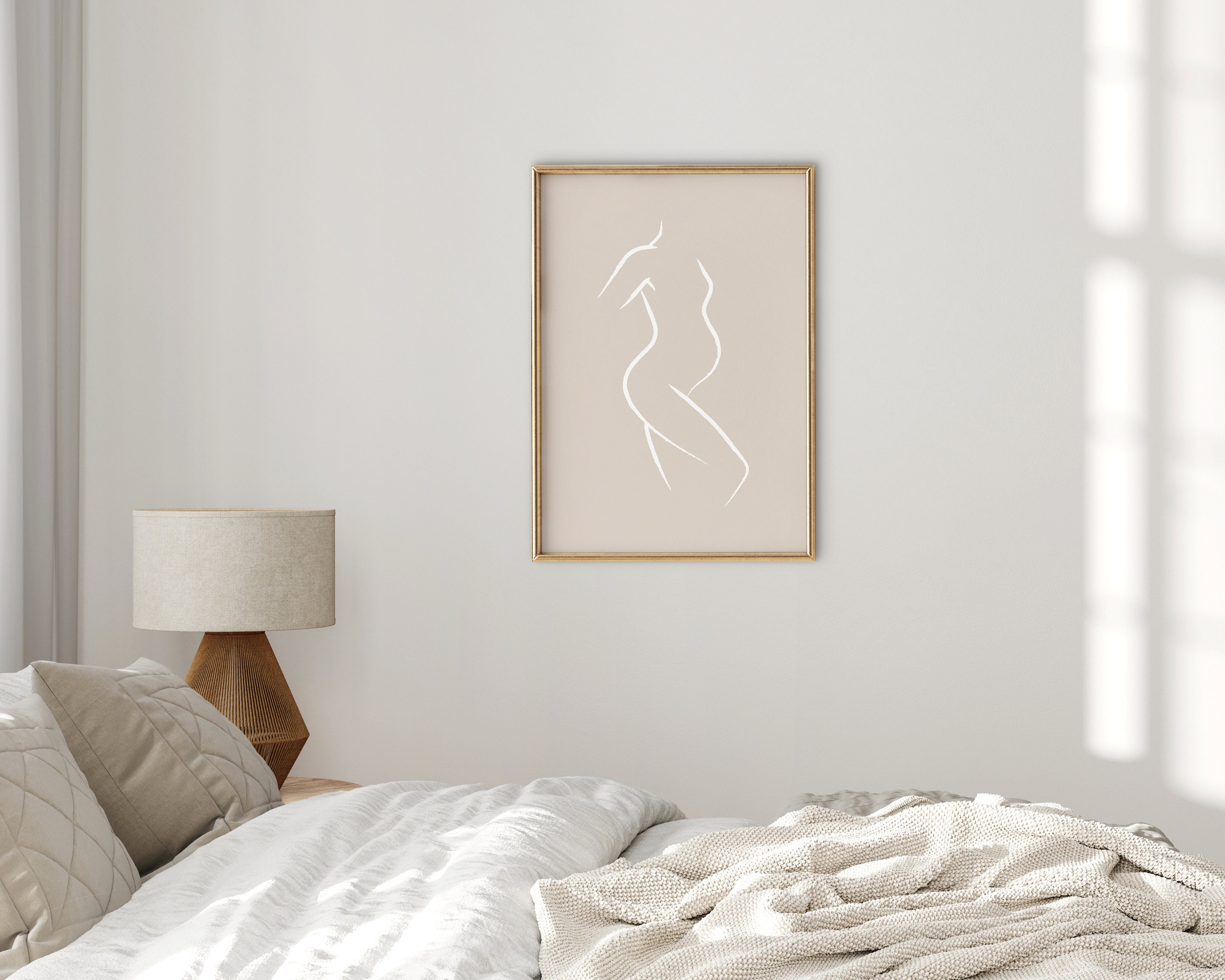 Pregnancy Print Minimalistic Line Art Pregnancy Art - Etsy