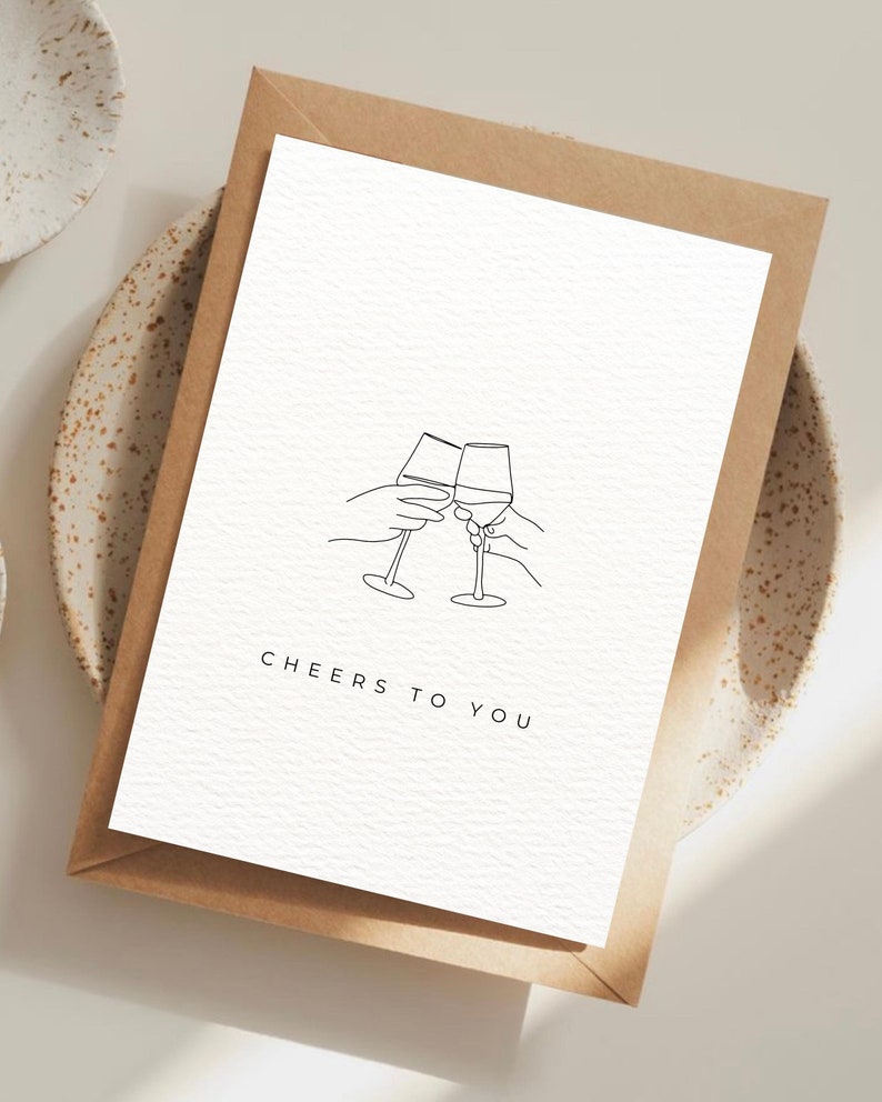 Cheers to You Congratulations Printable Card, Graduation Card, Birthday ...
