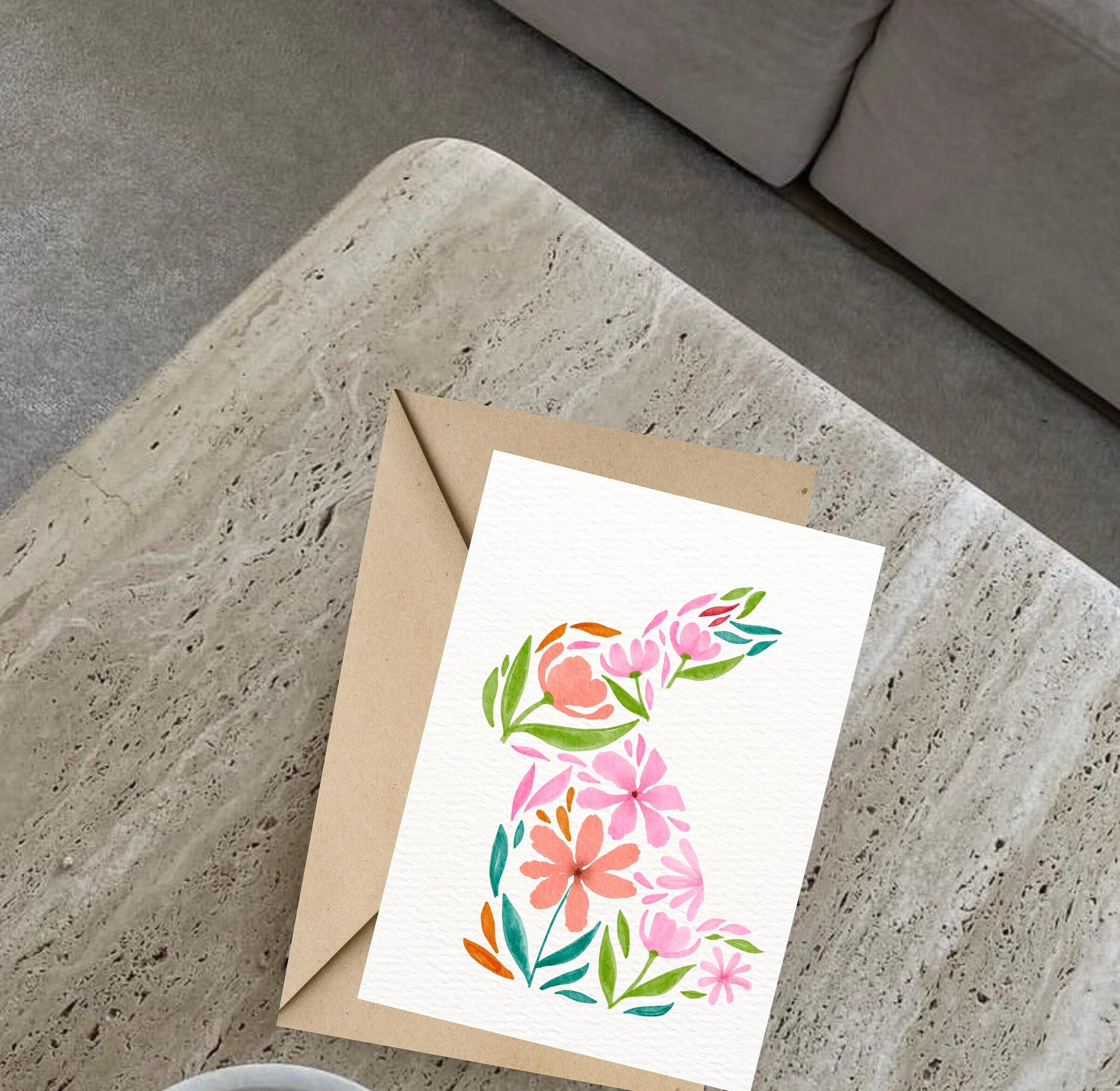 Colorful Easter Card, Printable Easter Card, Happy Easter Greeting Card ...