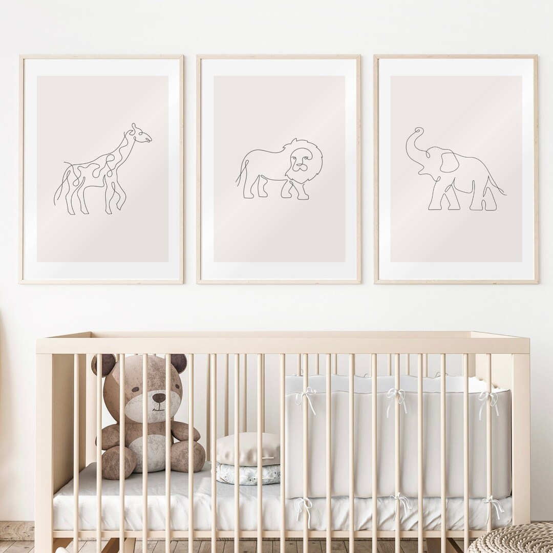 Nursery Poster Set of 3, Printable Poster, Nursery Decor,nursery Wall ...