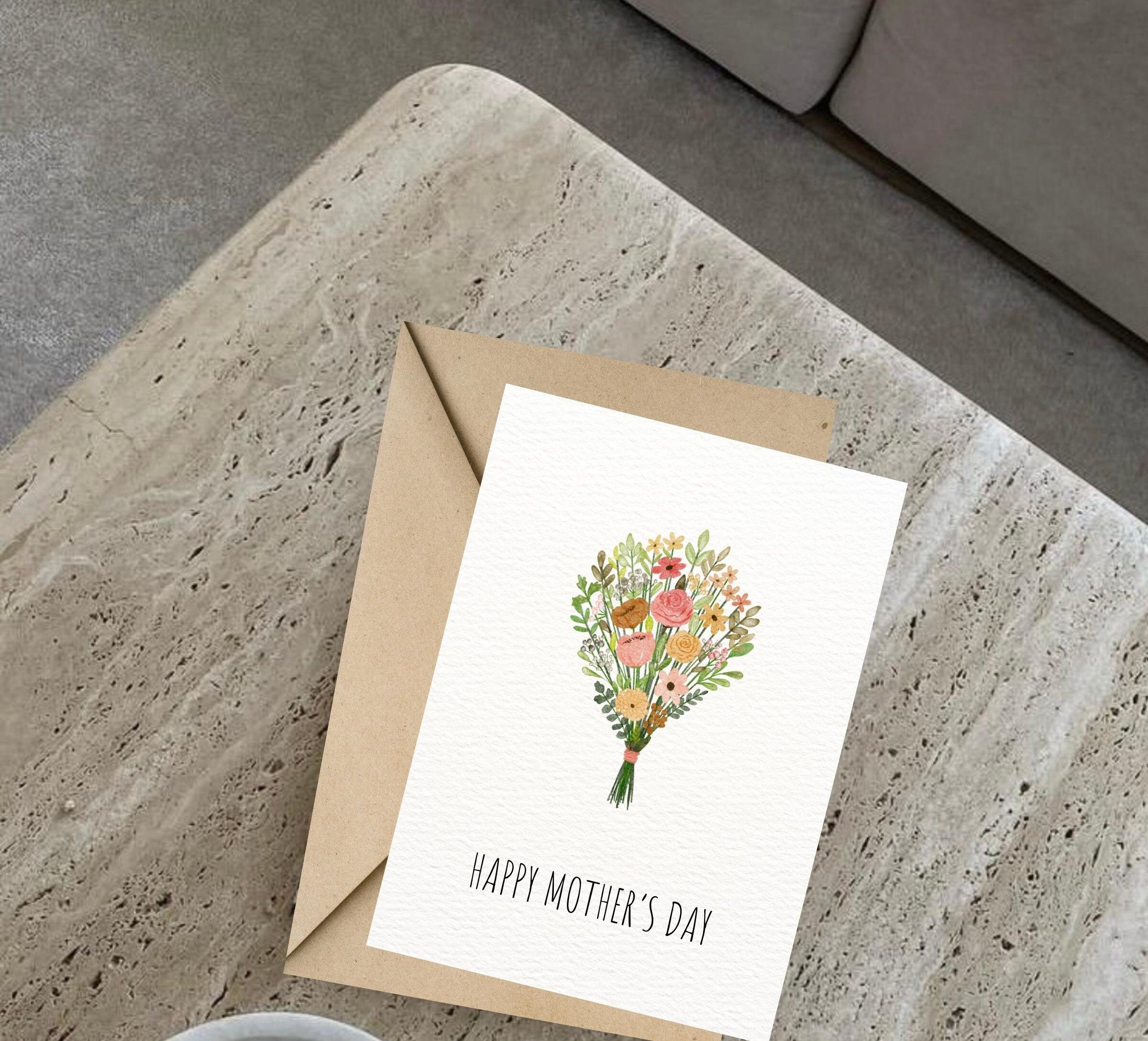 Happy Mother's Day Printable Card, Digital Mothers Day Card, Greeting ...