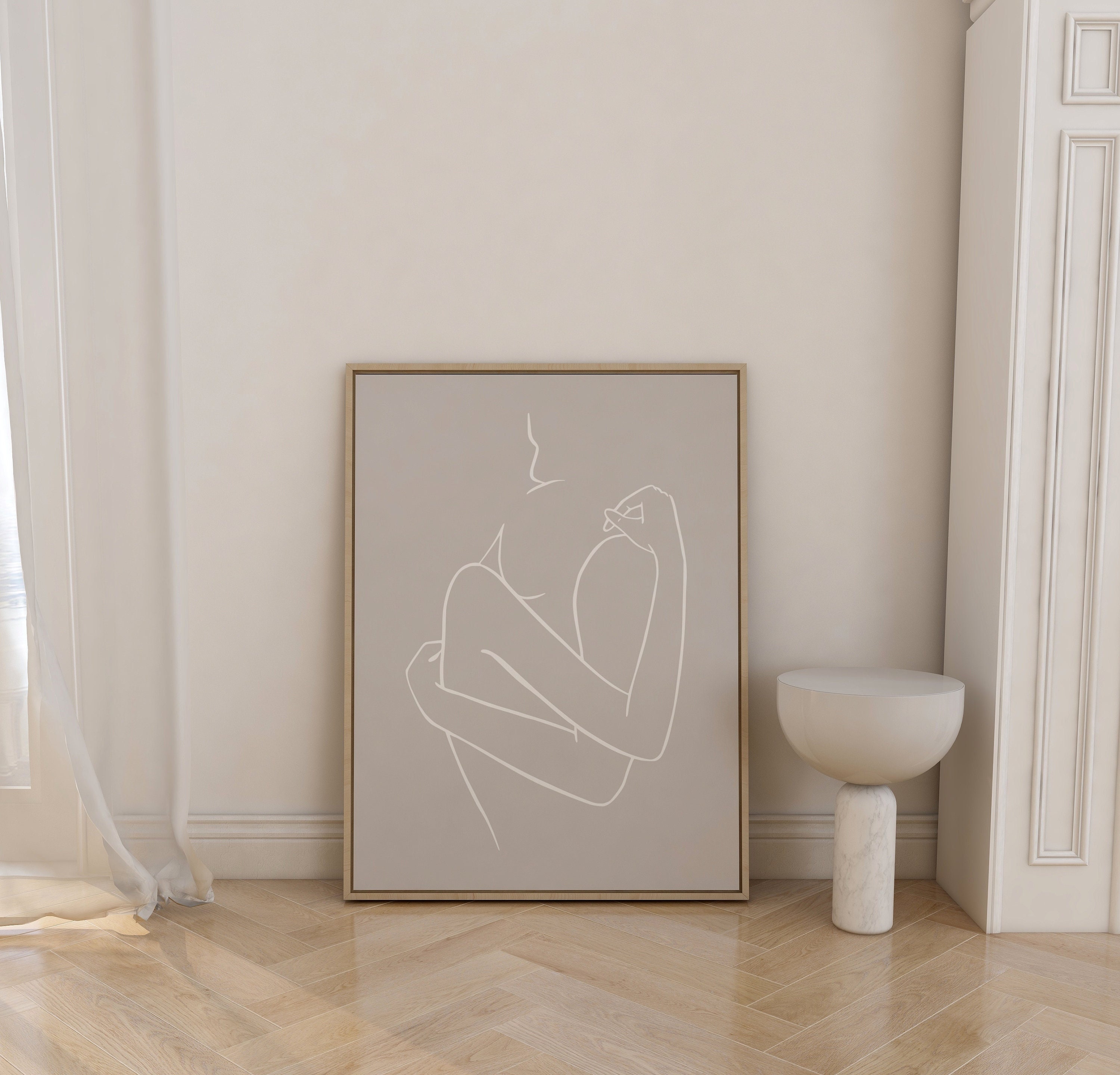 Line Art Prints, Minimalist Wall Decor, Female Print Poster, Body Line ...