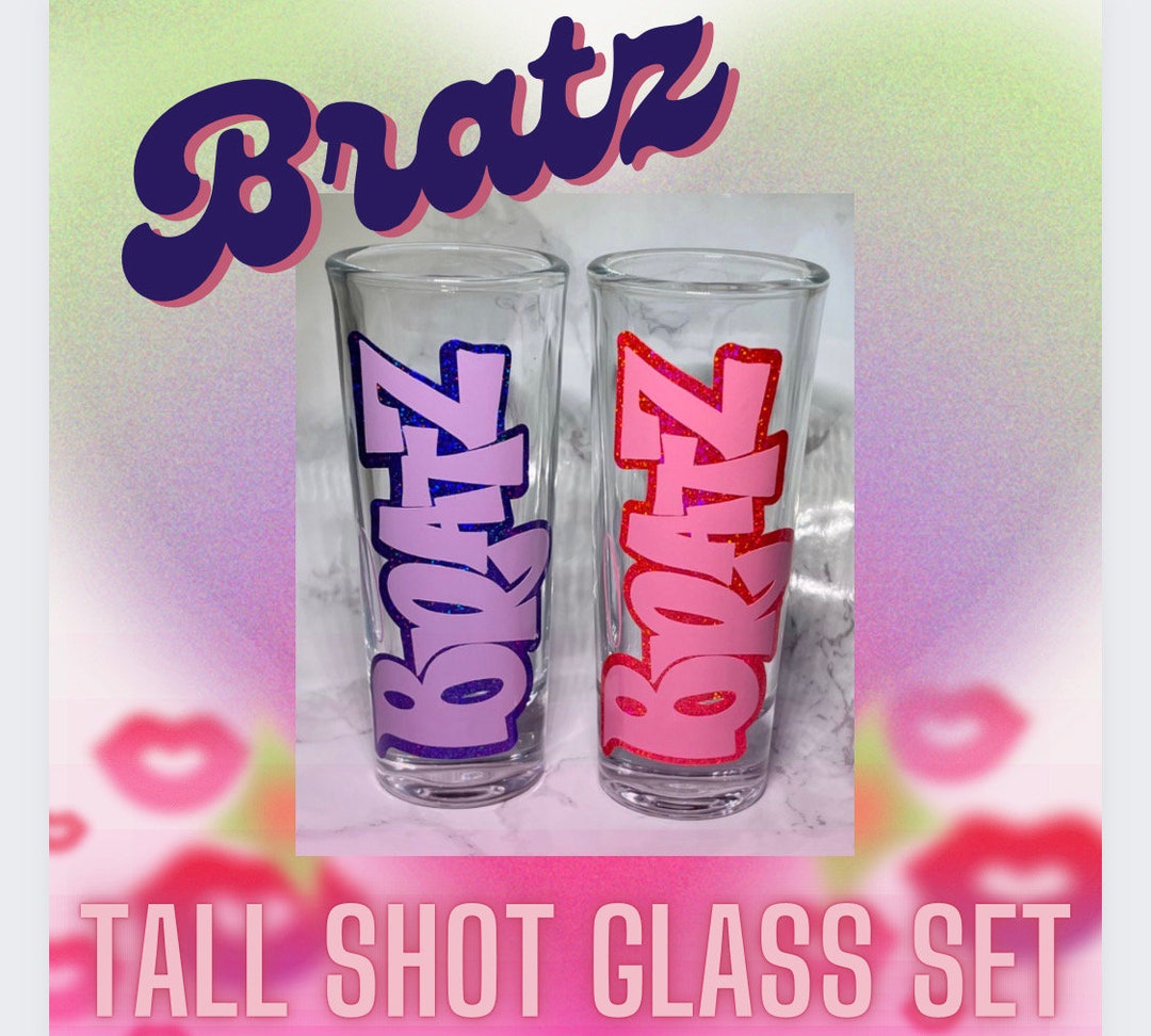 Brat Best Friend Tall Shot Glasses/ Funny Gift/ Handmade/ Party Shot ...
