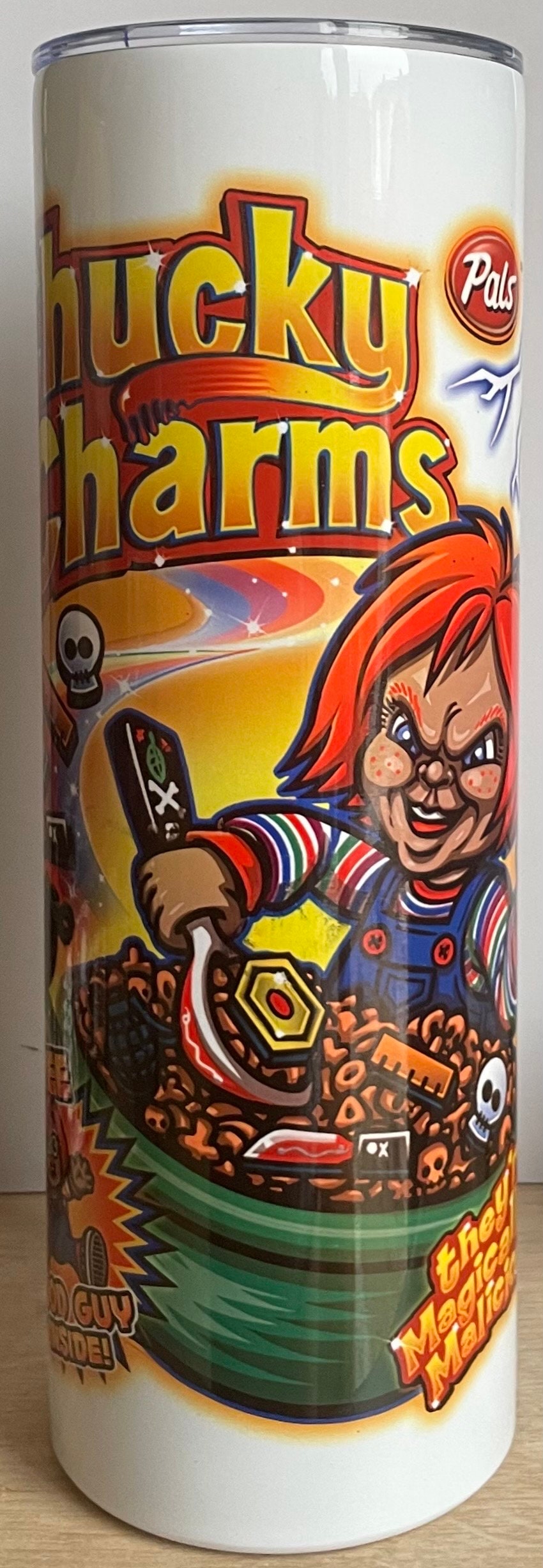 Chucky Charms Thermal Tumbler including Straw/ Gift/ Horror/ Drinkware ...