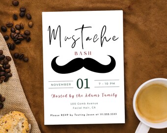 Movember Invitation - Etsy