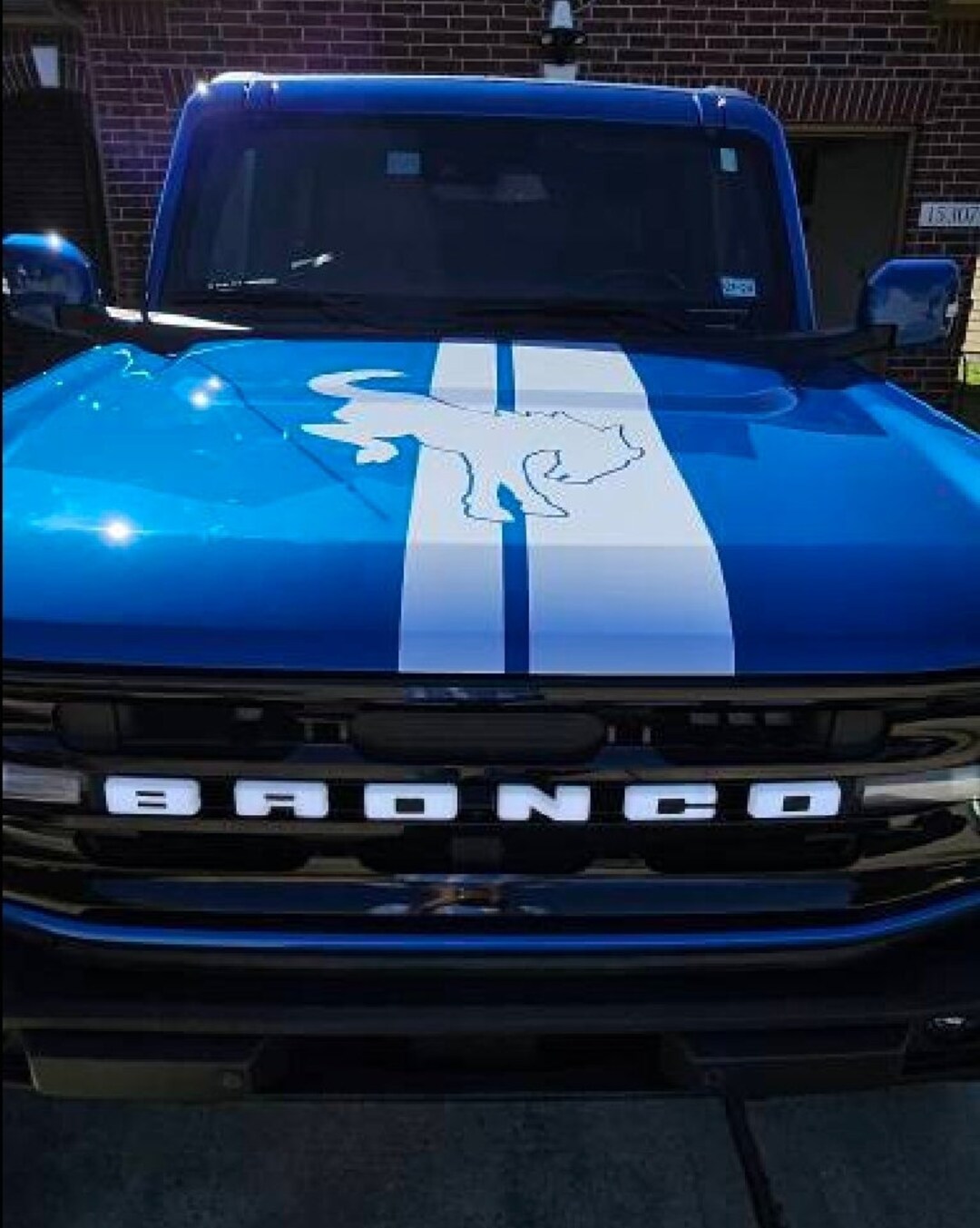 2021 2022 2023 2024 Ford Bronco Hood Graphic Decal Gloss White - Etsy