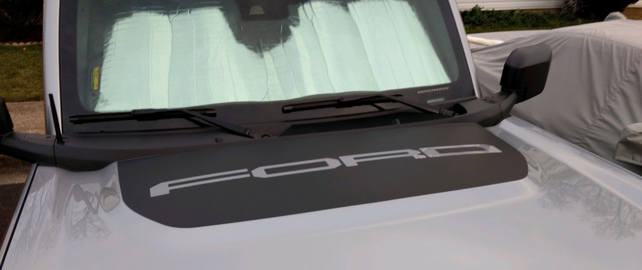 2021+ Ford Bronco Hood Graphic Decal MATTE BLACK - Etsy