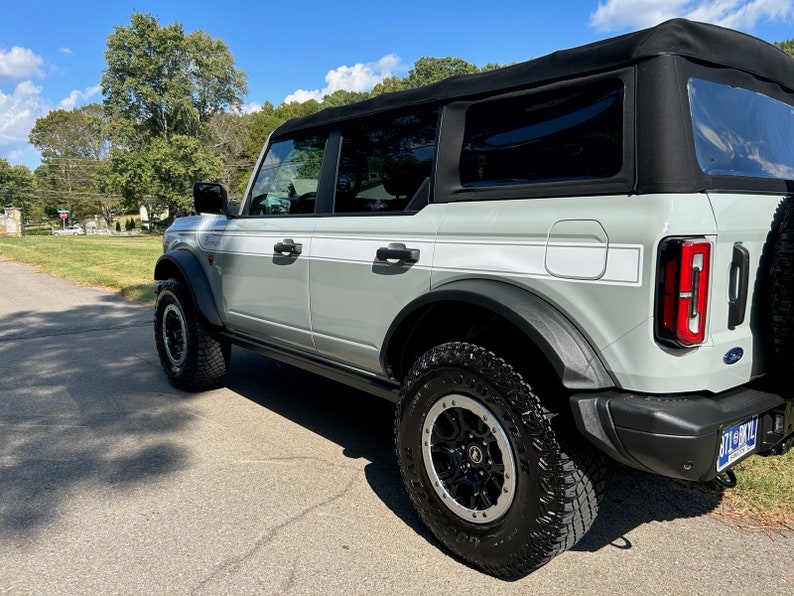 2021+ Ford Bronco Retro Full Body Graphic Decal GLOSS WHITE - Etsy