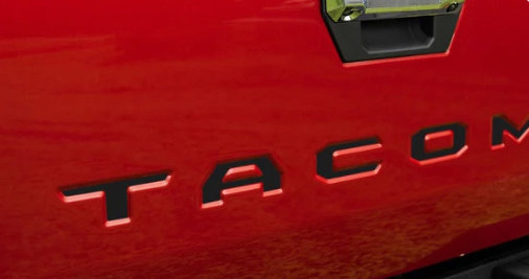 2024 Toyota Tacoma Letter Inserts, Vinyl Decal Graphic MATTE BLACK - Etsy