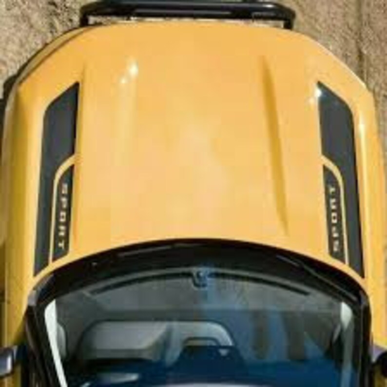 2021+ Ford Bronco Sport Hood Graphic Decal MATTE BLACK - Etsy