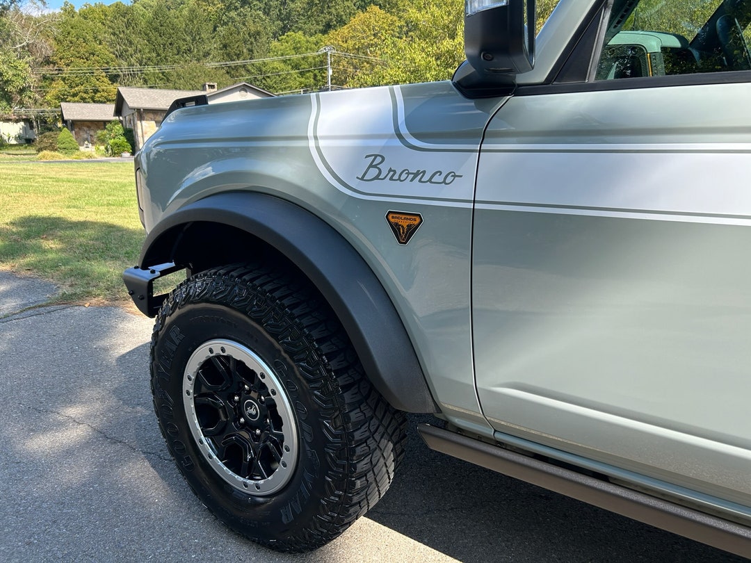 2021+ Ford Bronco Retro Full Body Graphic Decal GLOSS WHITE - Etsy
