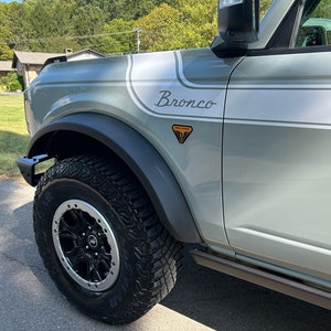 2021+ Ford Bronco Retro Full Body Graphic Decal GLOSS WHITE - Etsy