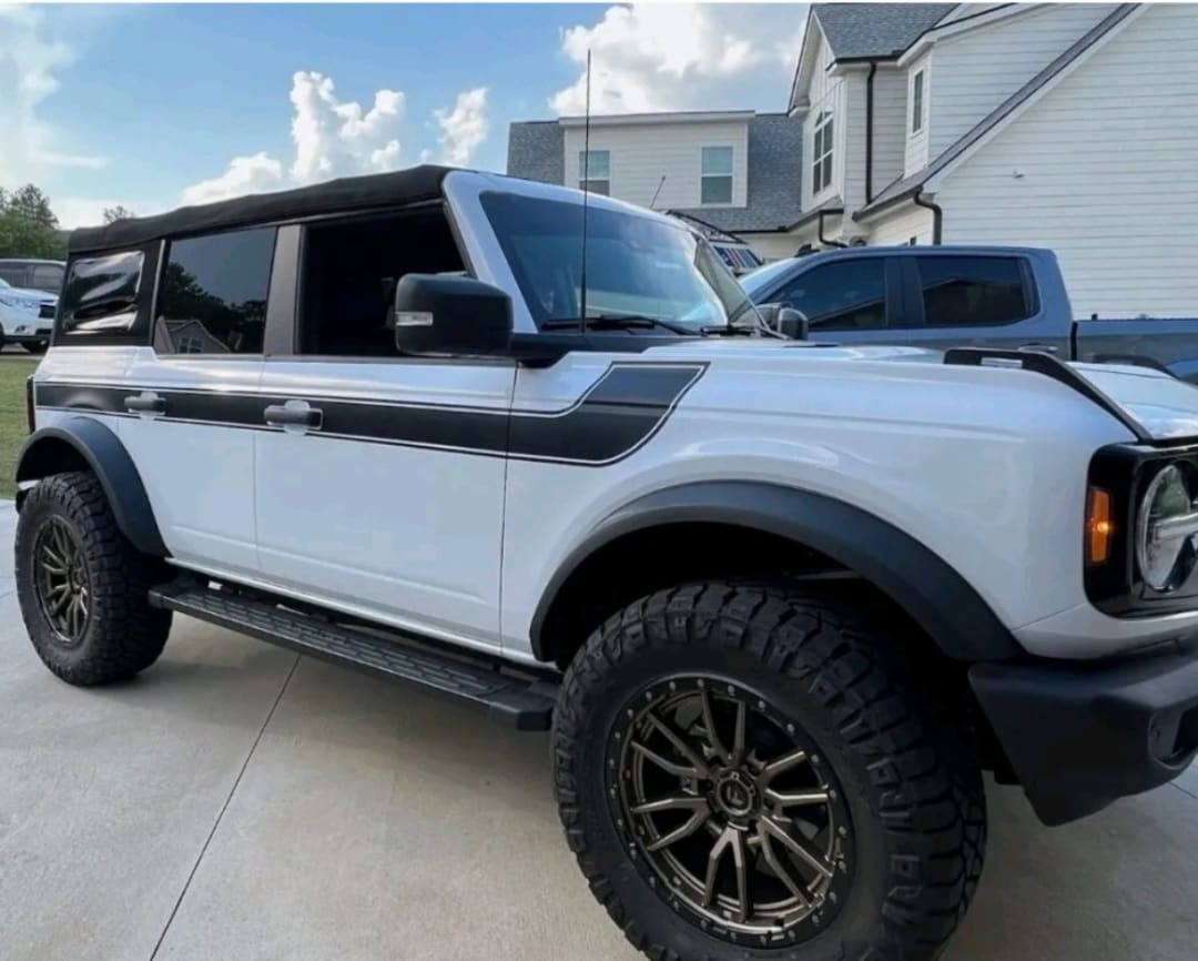 2021+ Ford Bronco Retro Side Stripe Graphic Decal MATTE BLACK - Etsy