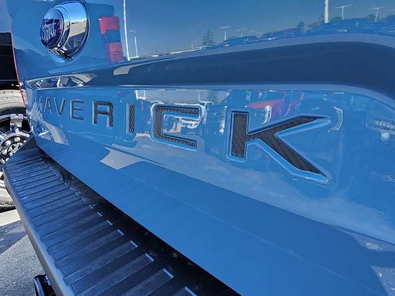 Ford Maverick Tail Gate Vinyl Lettering BLACK CARBON FIBER - Etsy