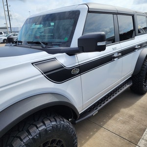 2021+ Ford Bronco Retro Side Stripe Graphic Decal MATTE BLACK - Etsy