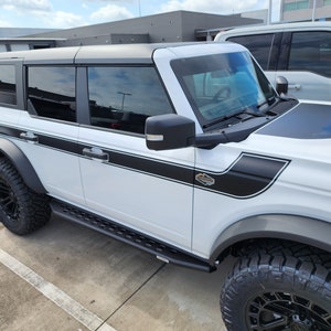 2021+ Ford Bronco Retro Side Stripe Graphic Decal MATTE BLACK - Etsy