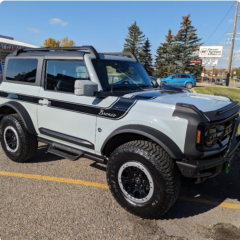 2021+ Ford Bronco Retro Full Body Graphic Decal MATTE BLACK - Etsy