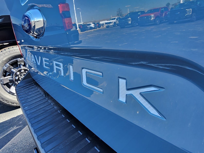 Ford Maverick Tail Gate Vinyl Lettering SILVER CARBON FIBER - Etsy