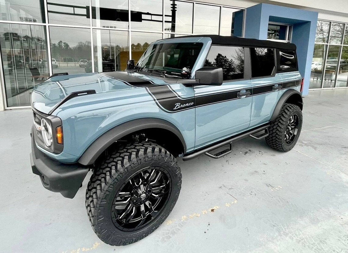 2021 Ford Bronco Retro Full Body Graphic Decal MATTE BLACK - Etsy