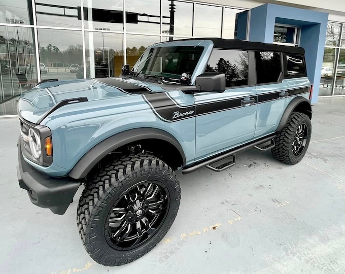 2021+ Ford Bronco Retro Full Body Graphic Decal MATTE BLACK - Etsy