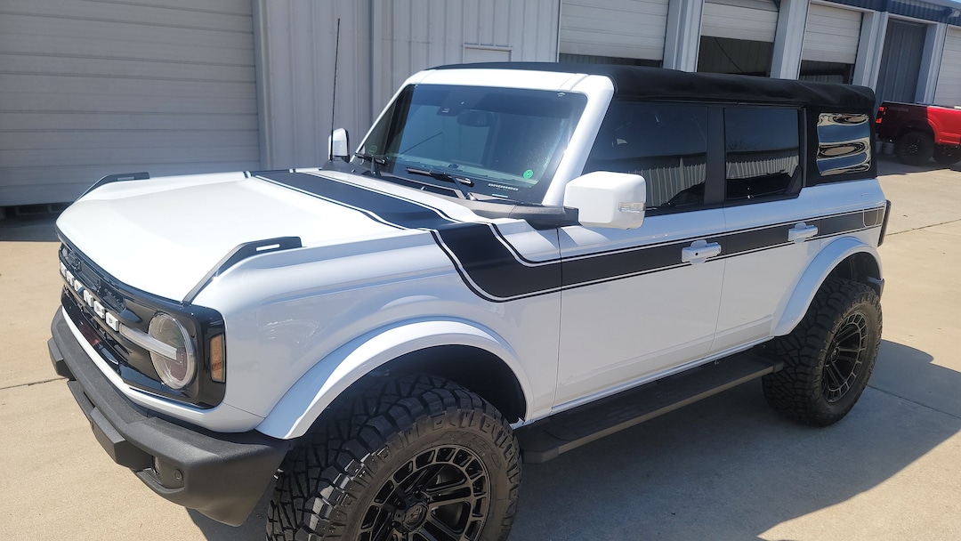 2021+ Ford Bronco Retro Full Body Graphic Decal MATTE BLACK - Etsy