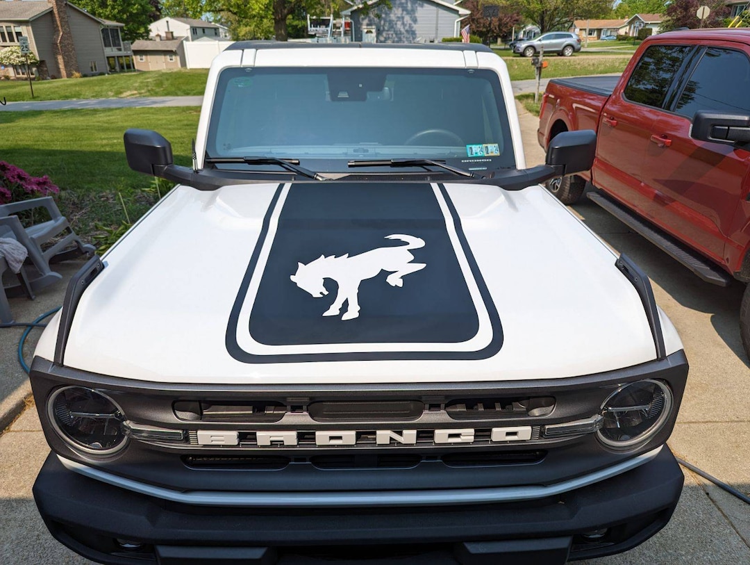 2021 2022 2023 Ford Bronco Hood Graphic Decal MATTE BLACK - Etsy