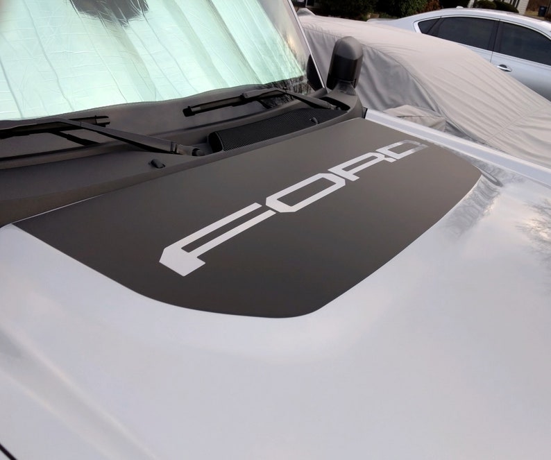2021+ Ford Bronco Hood Graphic Decal MATTE BLACK - Etsy