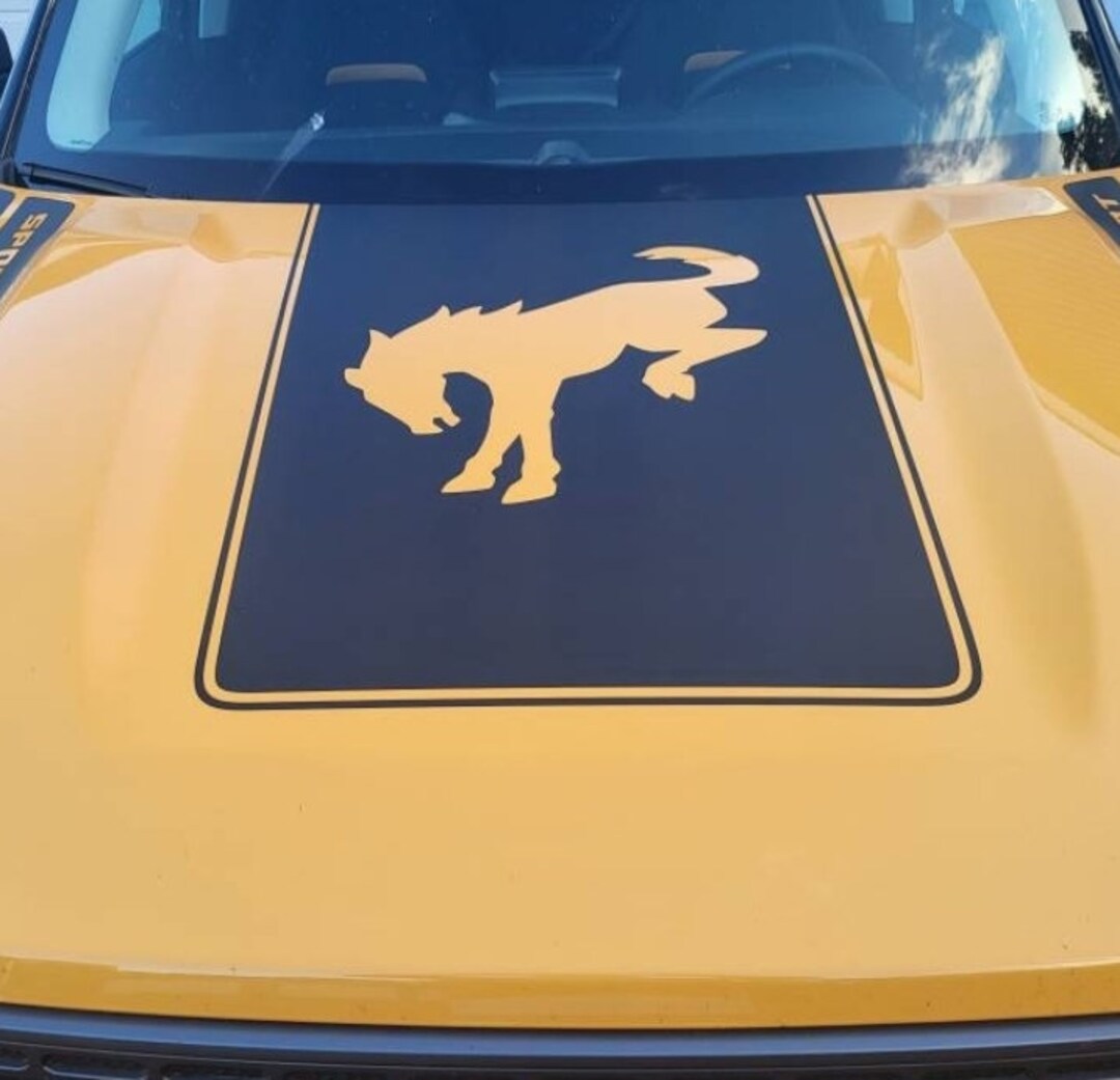 2021+ Ford Bronco Sport Hood Graphic Decal MATTE BLACK - Etsy
