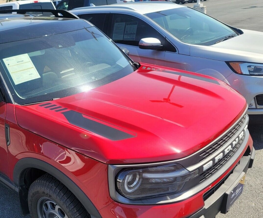 2021+ Ford Bronco Sport Hood Graphic Decal MATTE BLACK - Etsy