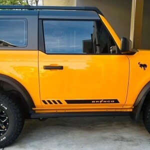 2021+ Ford Bronco Rocker Panel Graphic Decal MATTE BLACK - Etsy