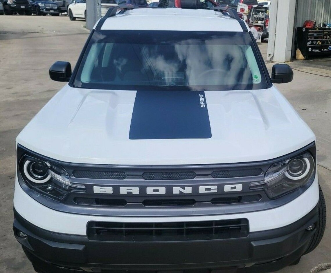 2021 Ford Bronco Sport Hood Graphic Decal MATTE BLACK - Etsy