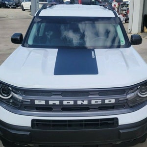 2021 Ford Bronco Sport Hood Graphic Decal MATTE BLACK - Etsy