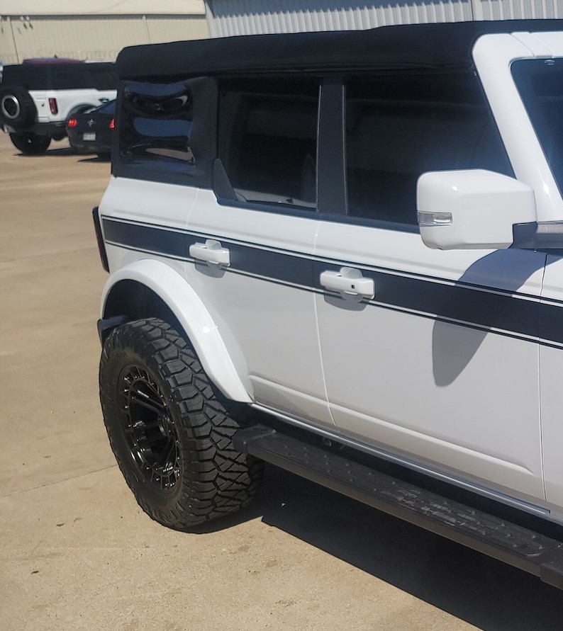 2021+ Ford Bronco Retro Full Body Graphic Decal MATTE BLACK - Etsy