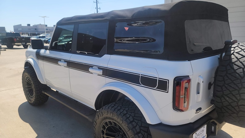 2021+ Ford Bronco Retro Full Body Graphic Decal MATTE BLACK - Etsy