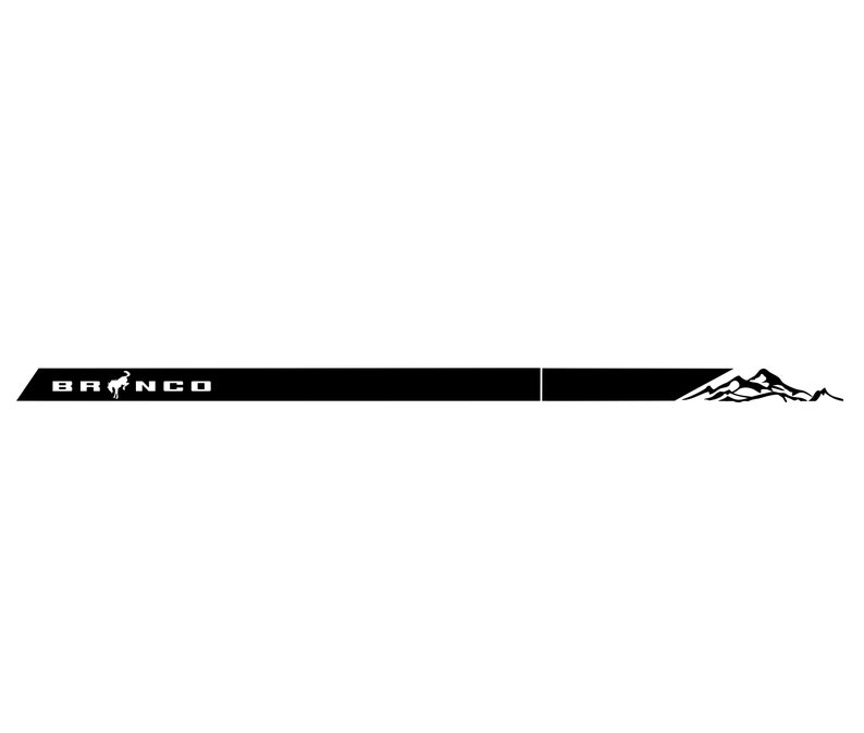 2021 Ford Bronco Rocker Panel Graphic Decal MATTE BLACK - Etsy