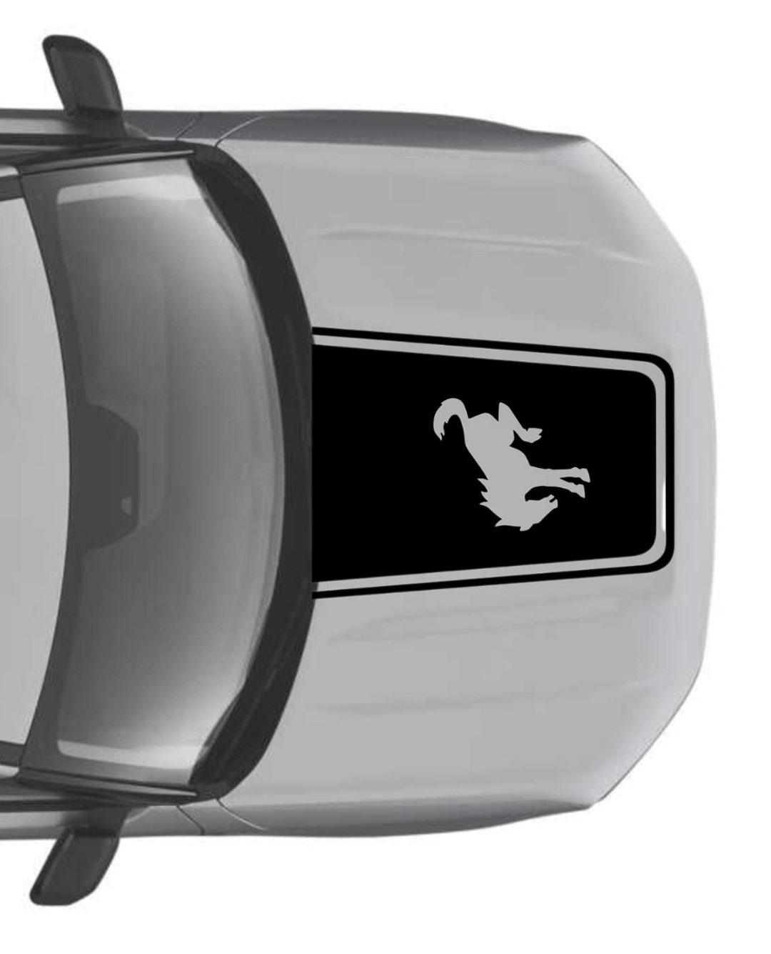 2021+ Ford Bronco Sport Hood Graphic Decal MATTE BLACK - Etsy